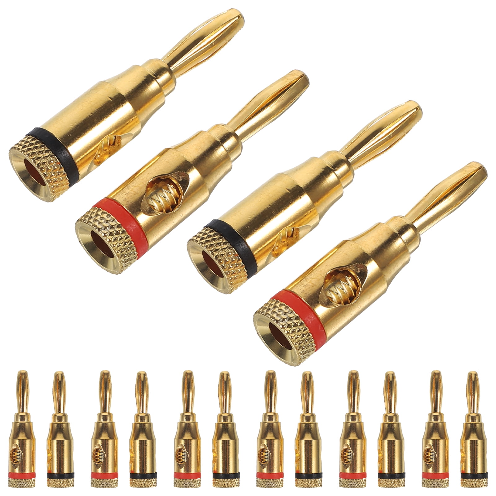 Golden Copper Banana Plugs for Speaker Systems with Oxidation ...