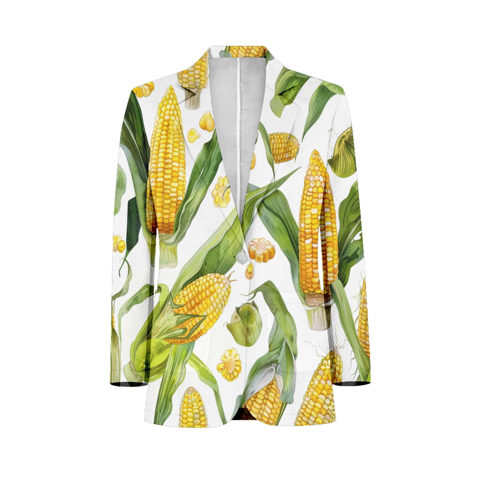 Golden Corn And Kernels Pattern Customized Men's Suits full man Shawl ...