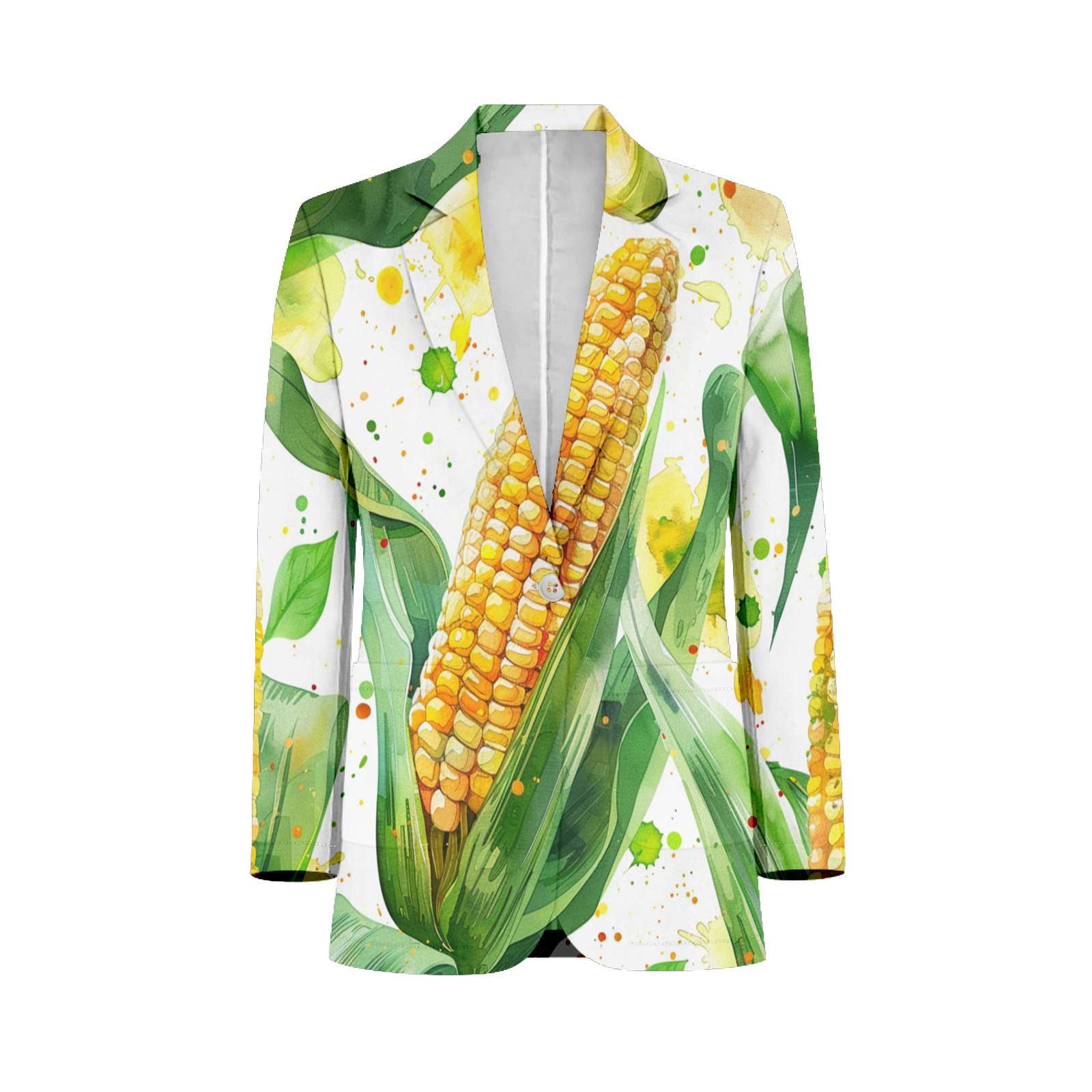 Golden Corn And Kernels Pattern Customized Men's Suits full man Shawl ...