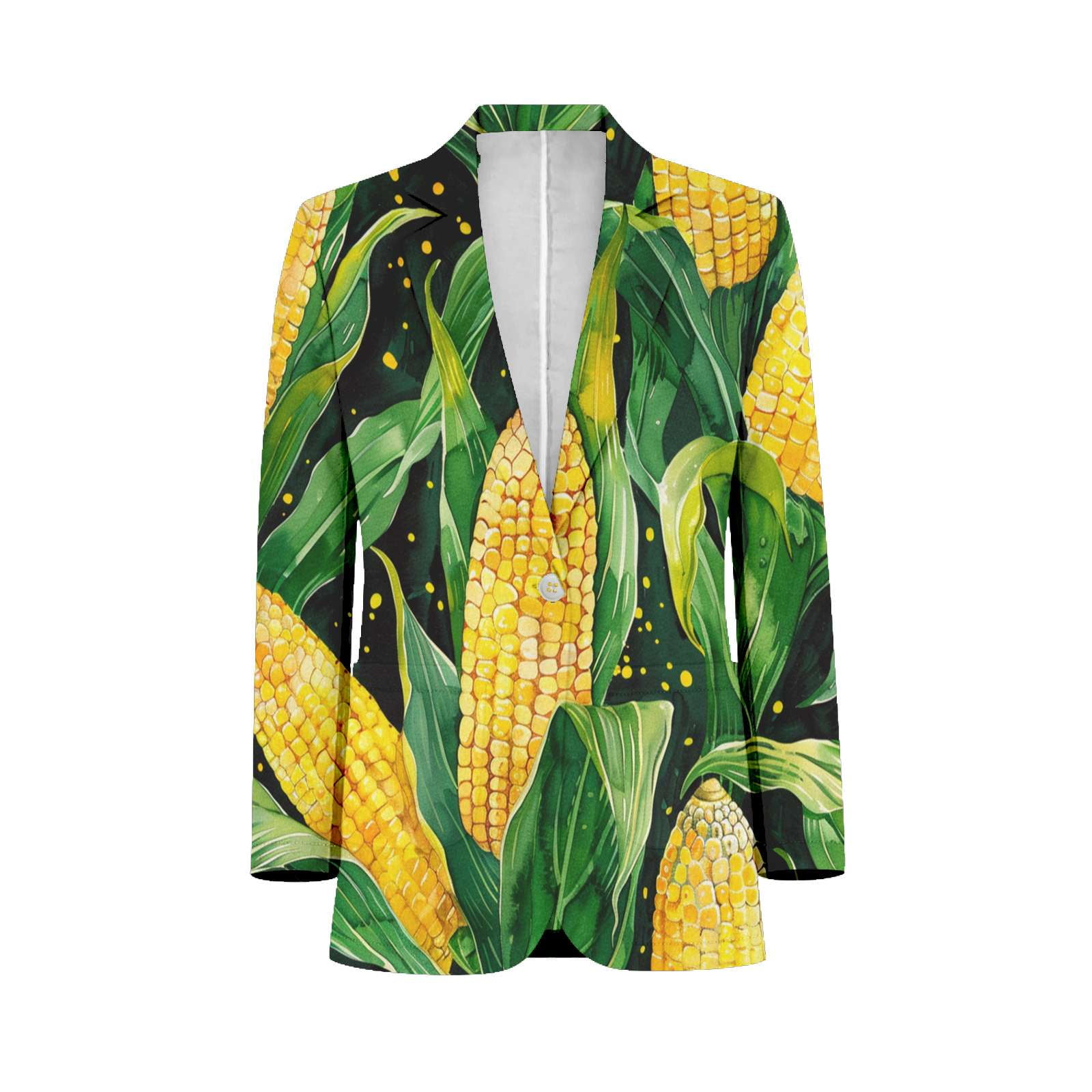 Golden Corn And Kernels Pattern Customized Men's Suits full man Shawl ...