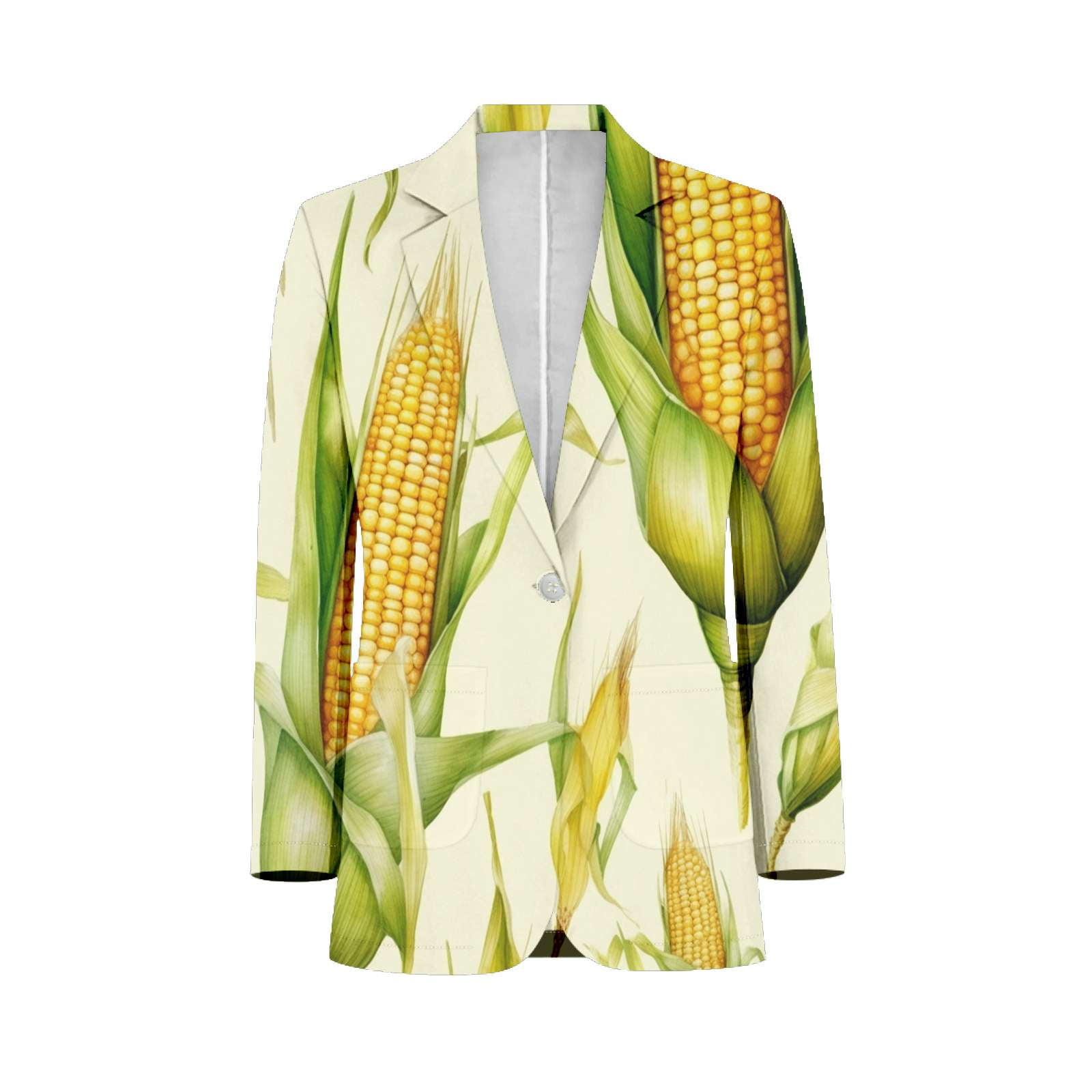 Golden Corn And Kernels Pattern Customized Men's Suits full man Shawl ...