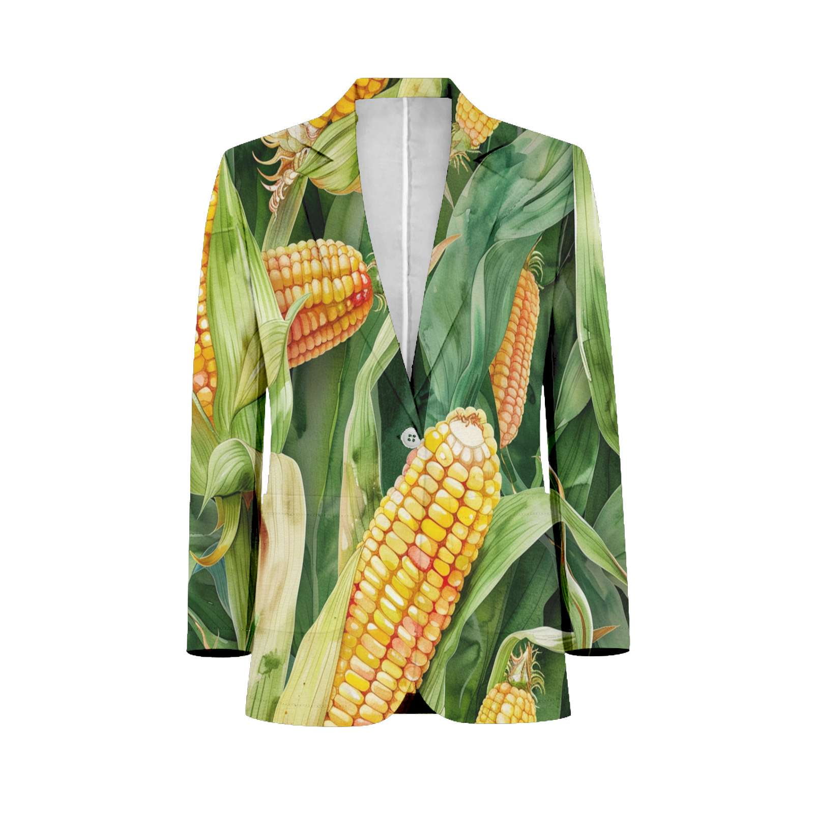 Golden Corn And Kernels Pattern Customized Men's Suits full man Shawl ...