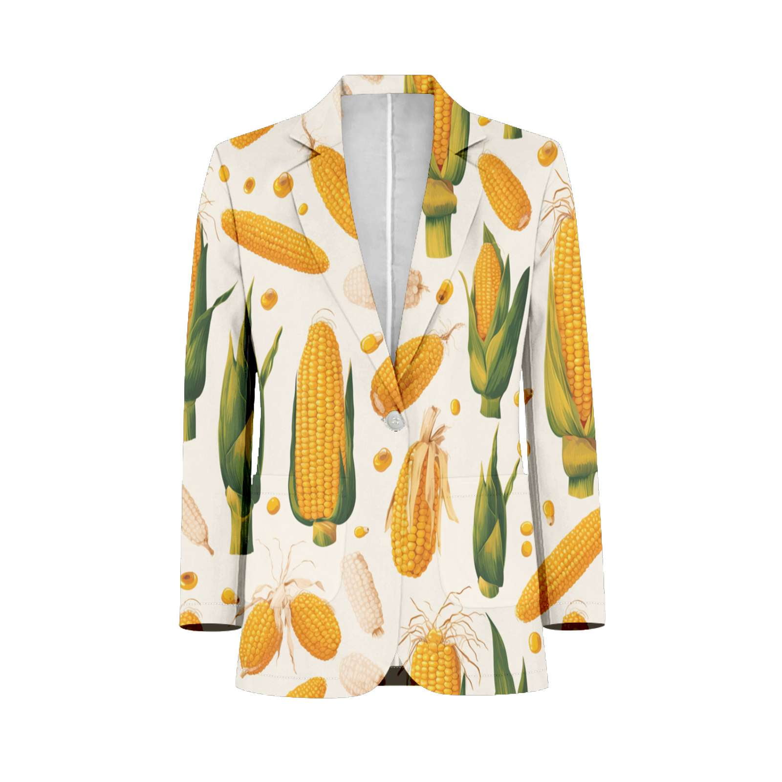 Golden Corn And Kernels Pattern Customized Men's Suits full man Shawl ...