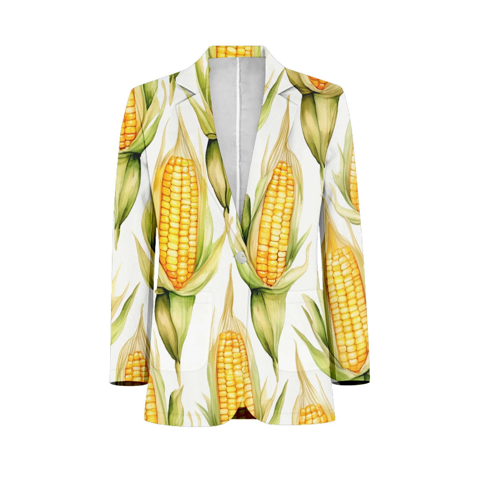 Golden Corn And Kernels Pattern Customized Men's Suits full man Shawl ...