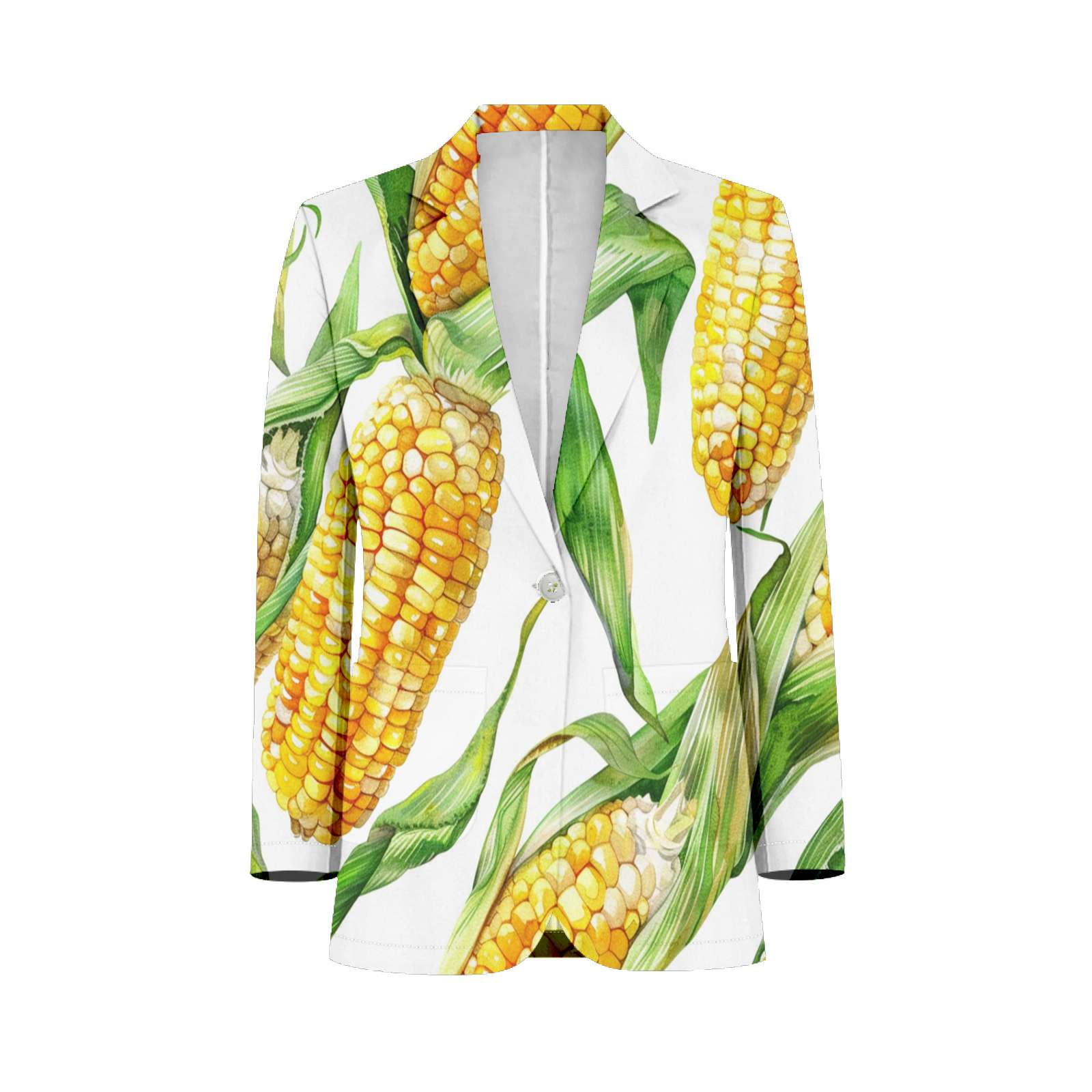 Golden Corn And Kernels Pattern Customized Men's Suits full man Shawl ...