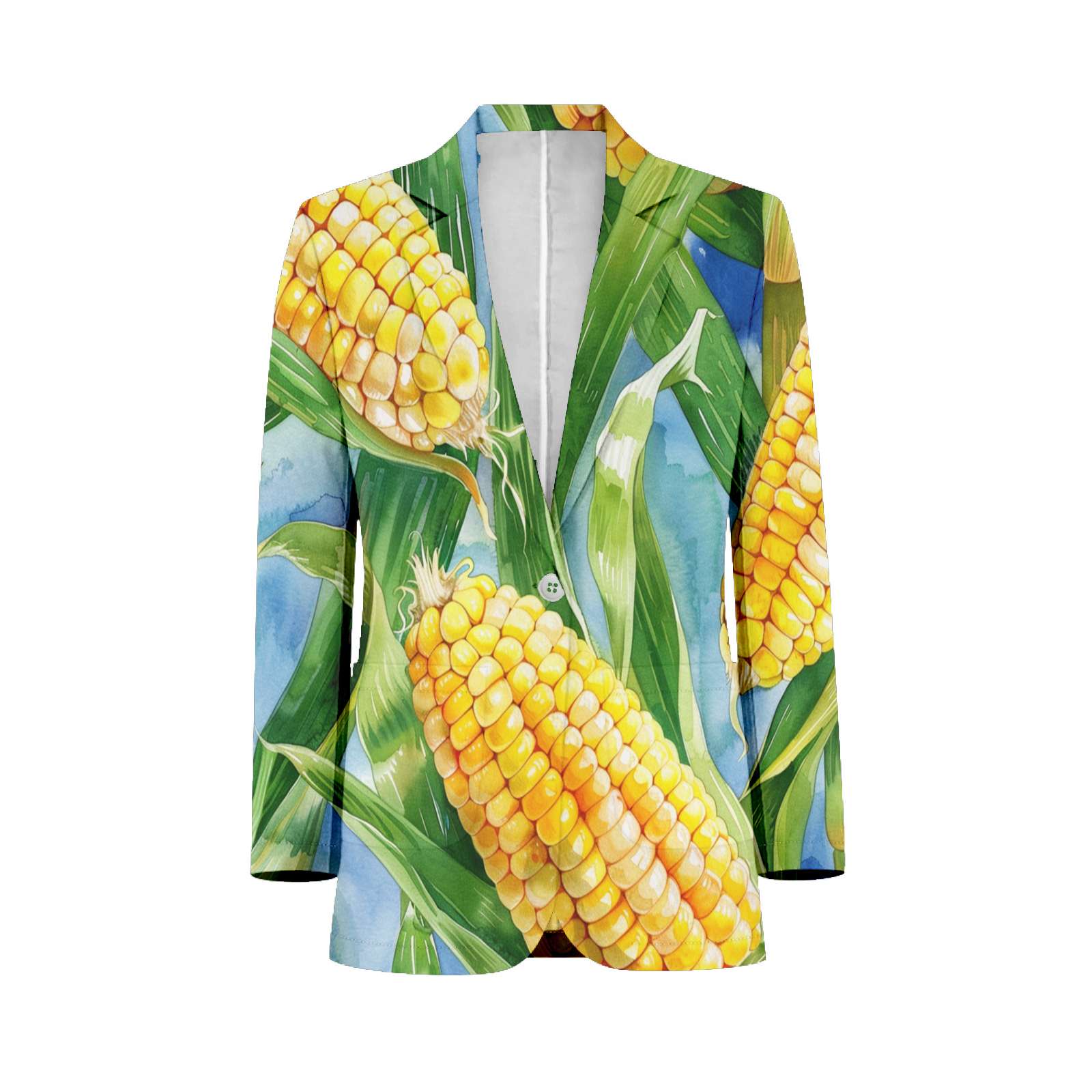 Golden Corn And Kernels Pattern Men's Suit Blazer Casual Party Wear ...