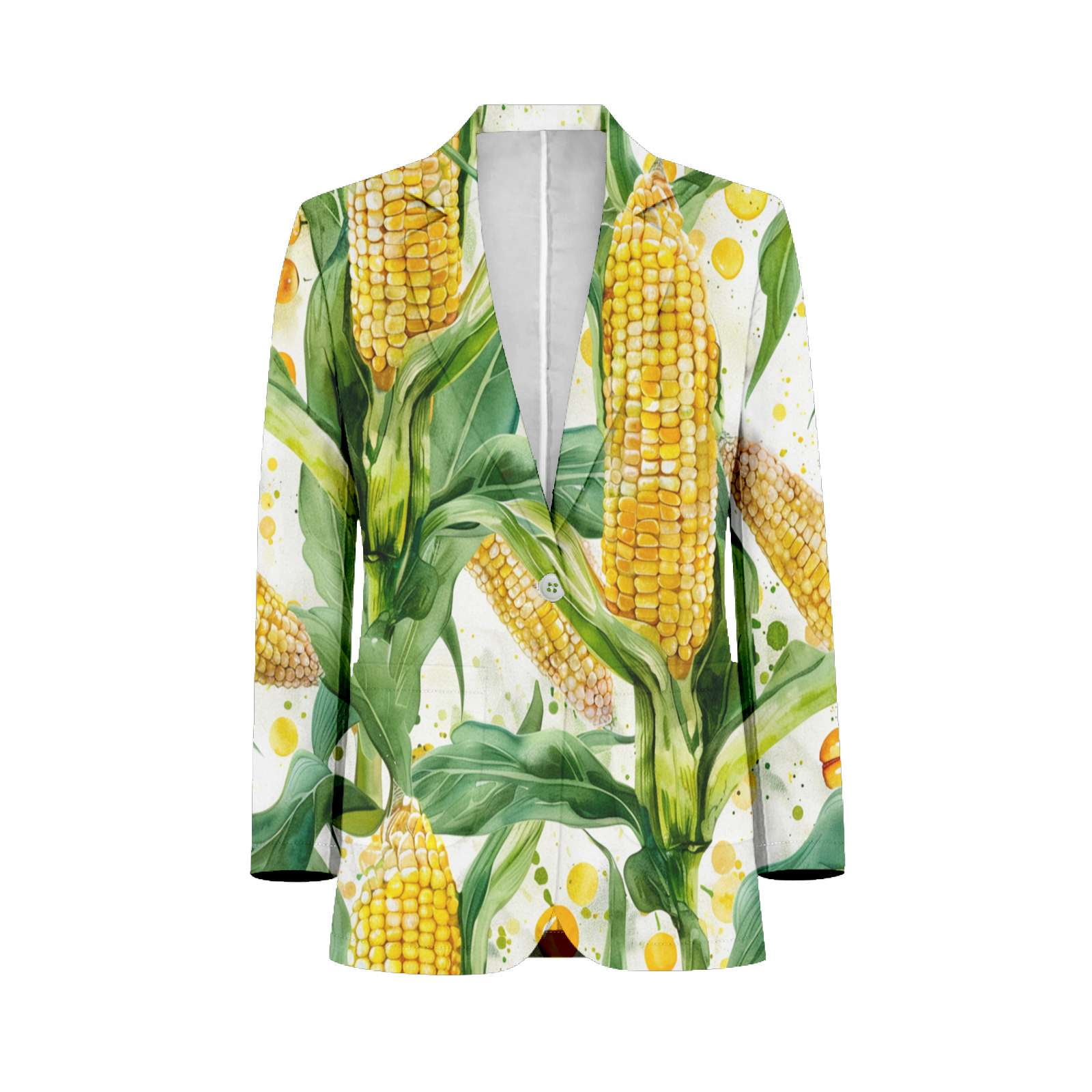 Golden Corn And Kernels Pattern Men's Suit Blazer Casual Party Wear ...