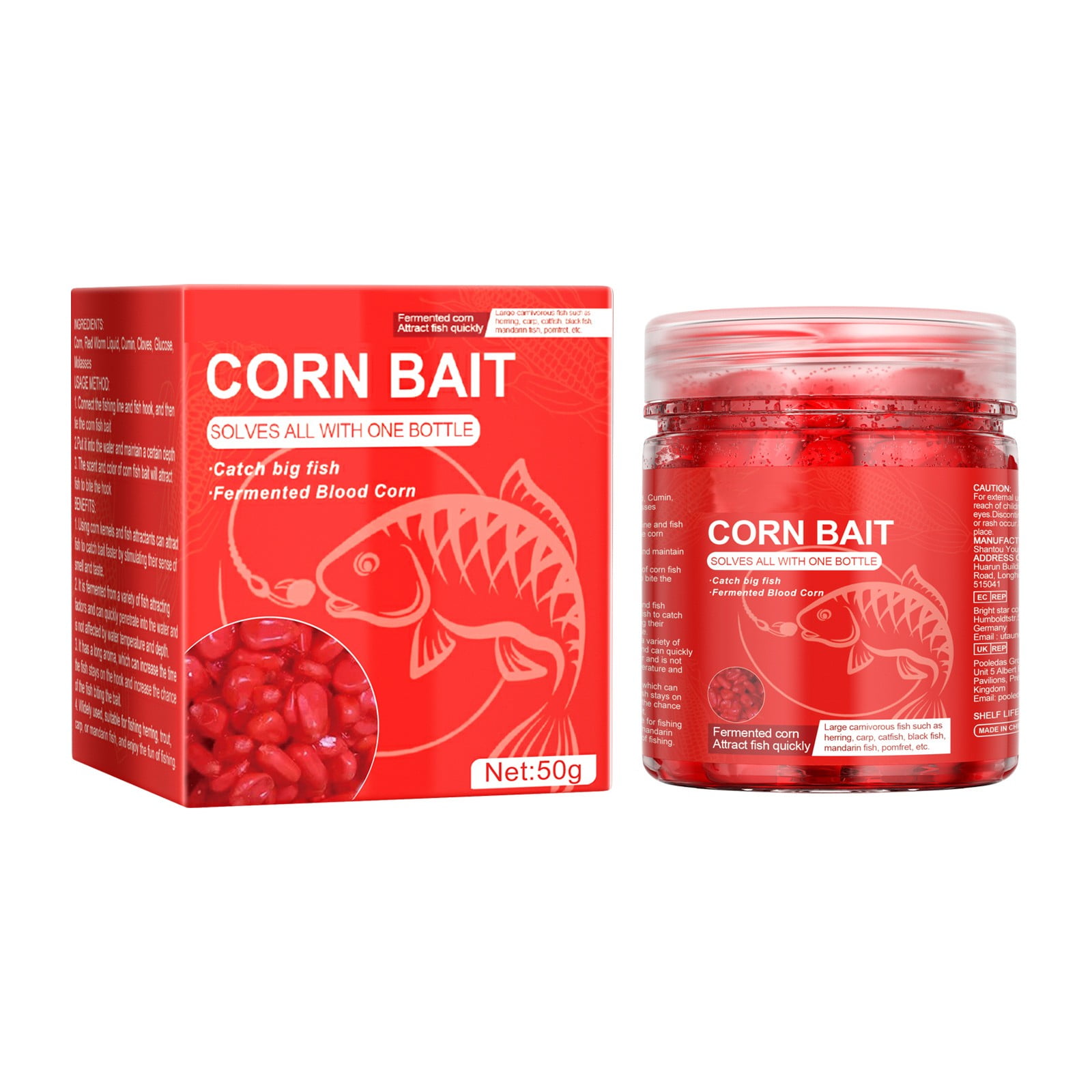 Golden Corn Fishing Attractant for Freshwater Saltwater Fish with High ...