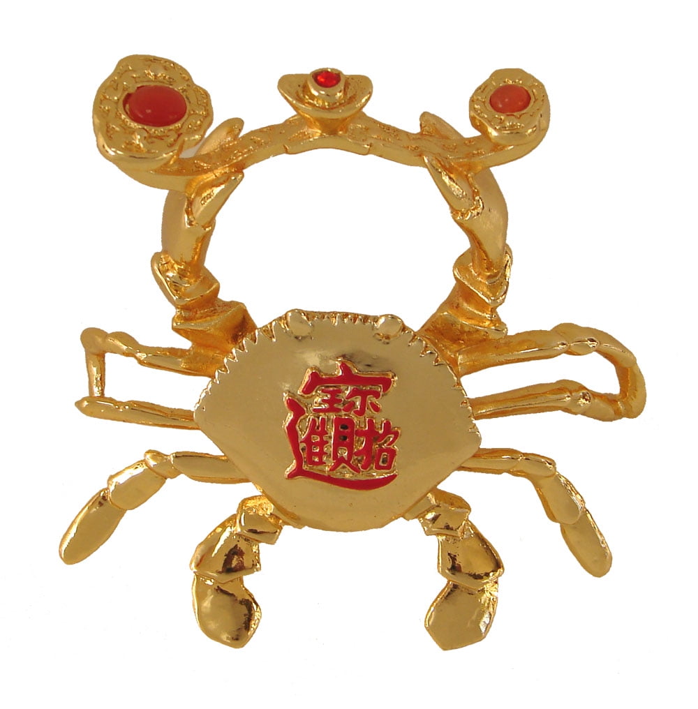 Golden Crab - Feng Shui Crab - Walmart.com