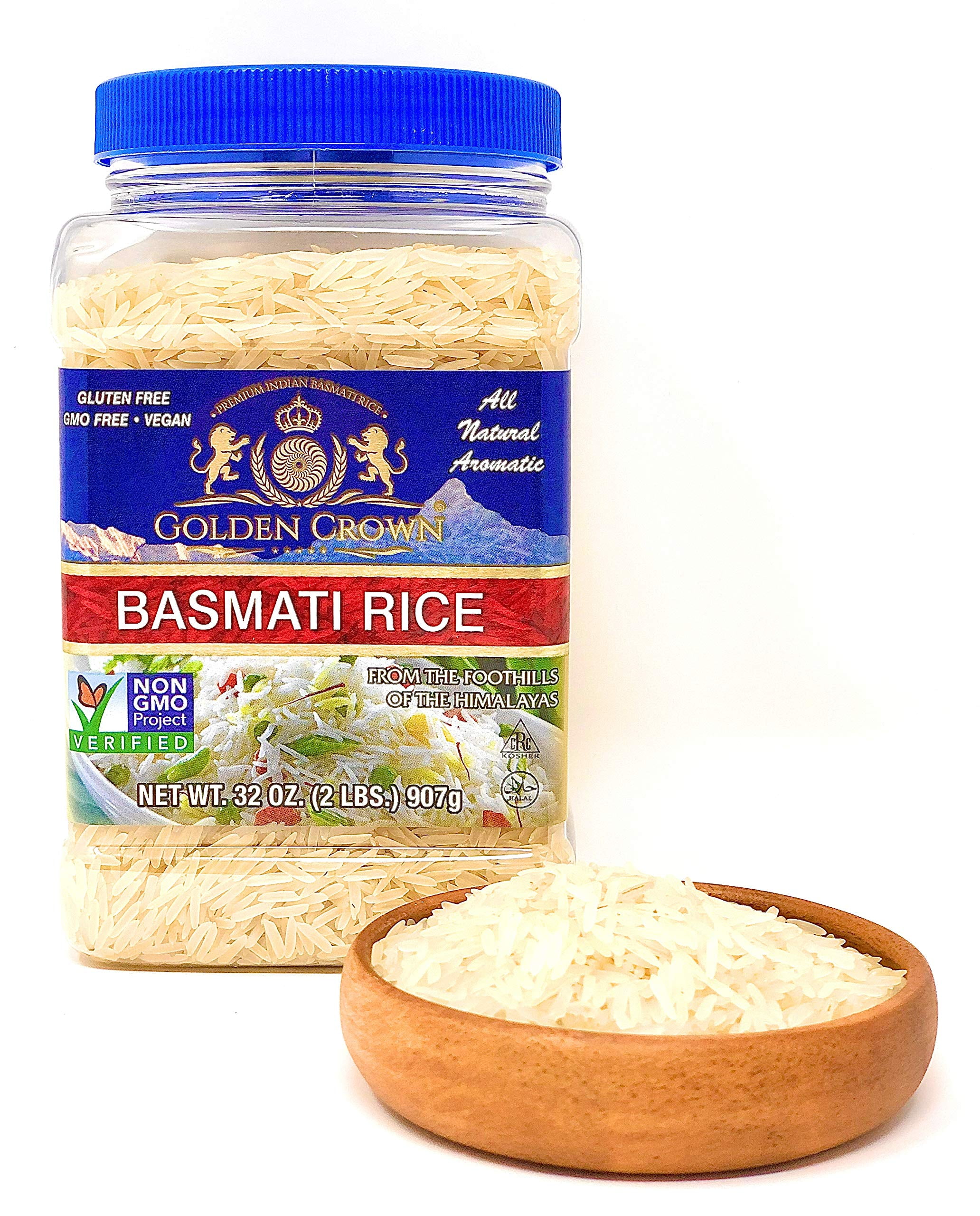 Golden Crown Basmati White Rice 2 lb (Pack Of 4) - Walmart.com