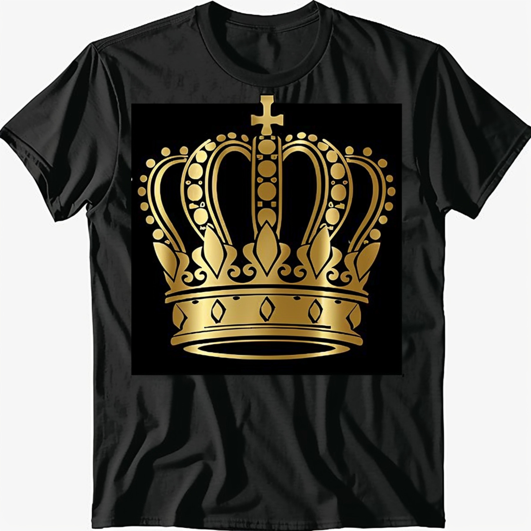 Golden Crown Vector Art T Shirt Elegant King's Tiara Design ...