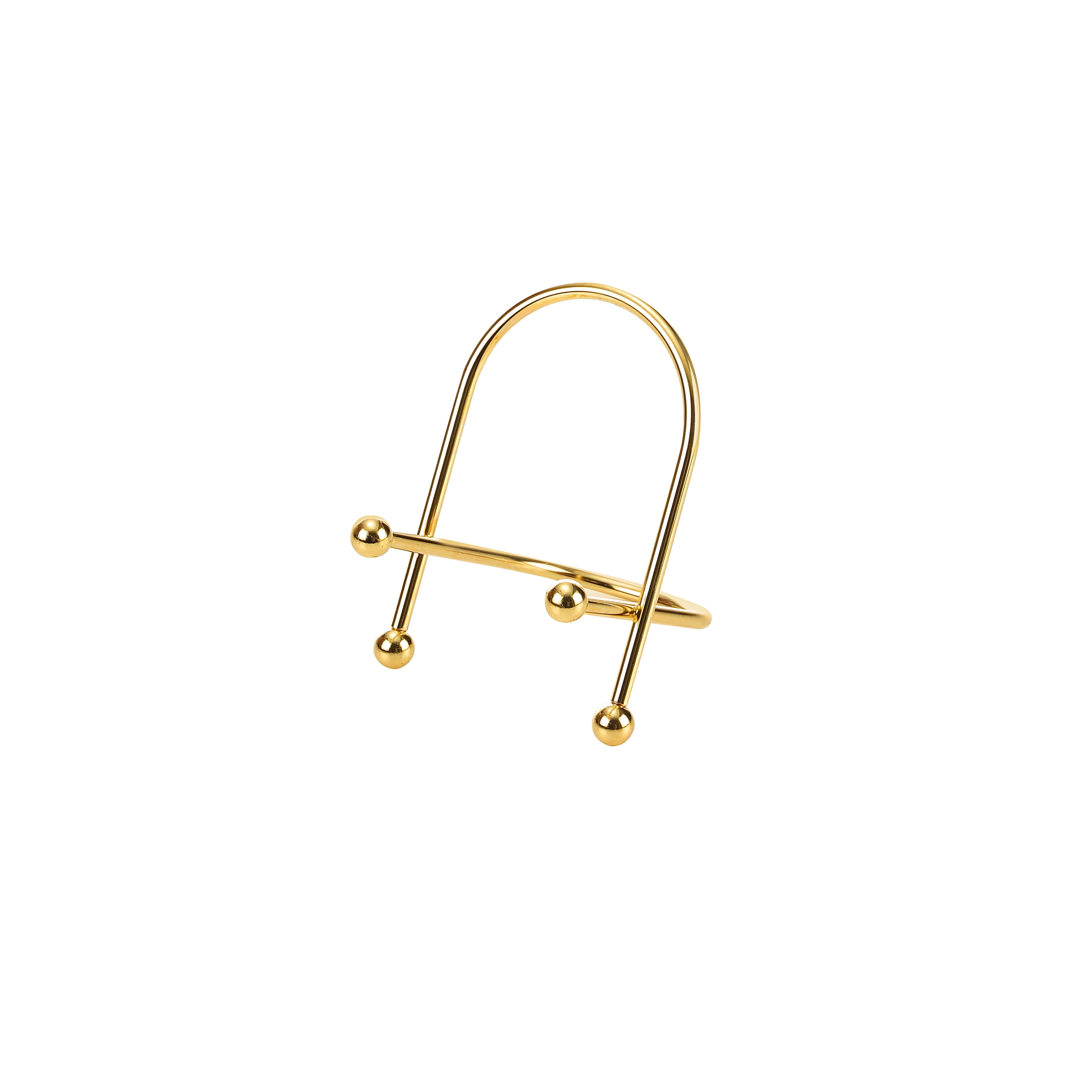 Golden Curved Wire Photo Easel by Studio Décor - Decorative Stand for ...