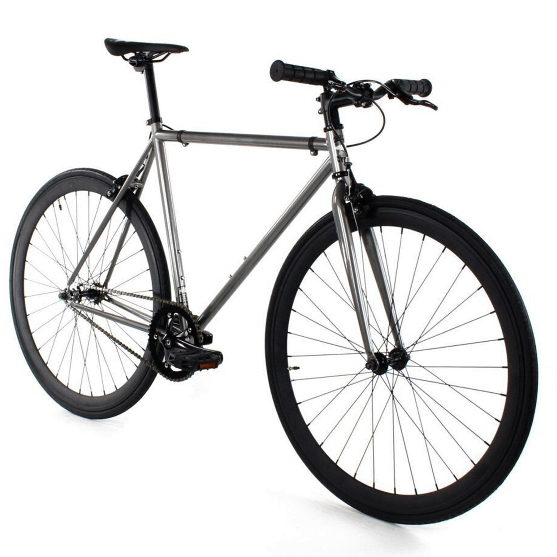 Golden Cycles Asphalt Metallic Grey/Black Fixed Gear 52 cm - Walmart.com