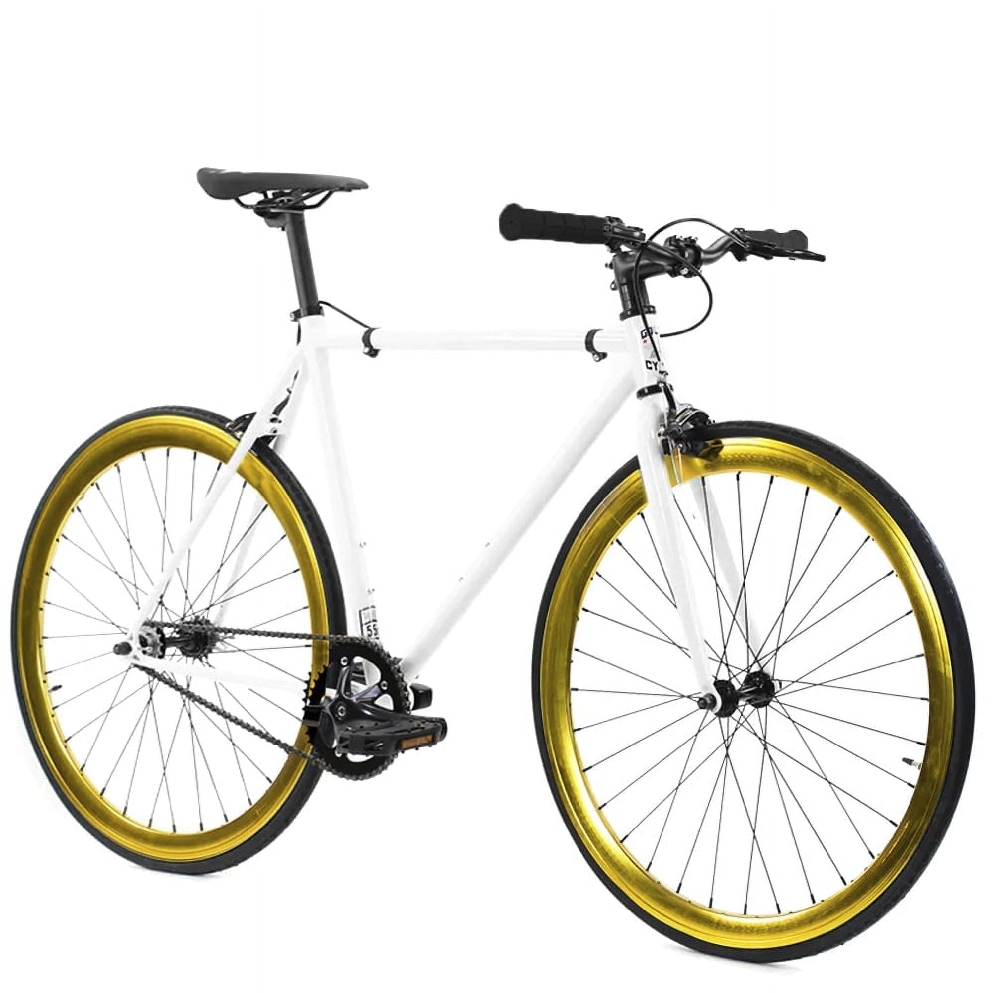 Golden Cycles Single Speed Rear Brakes Fixed Gear Bikes - Walmart.com