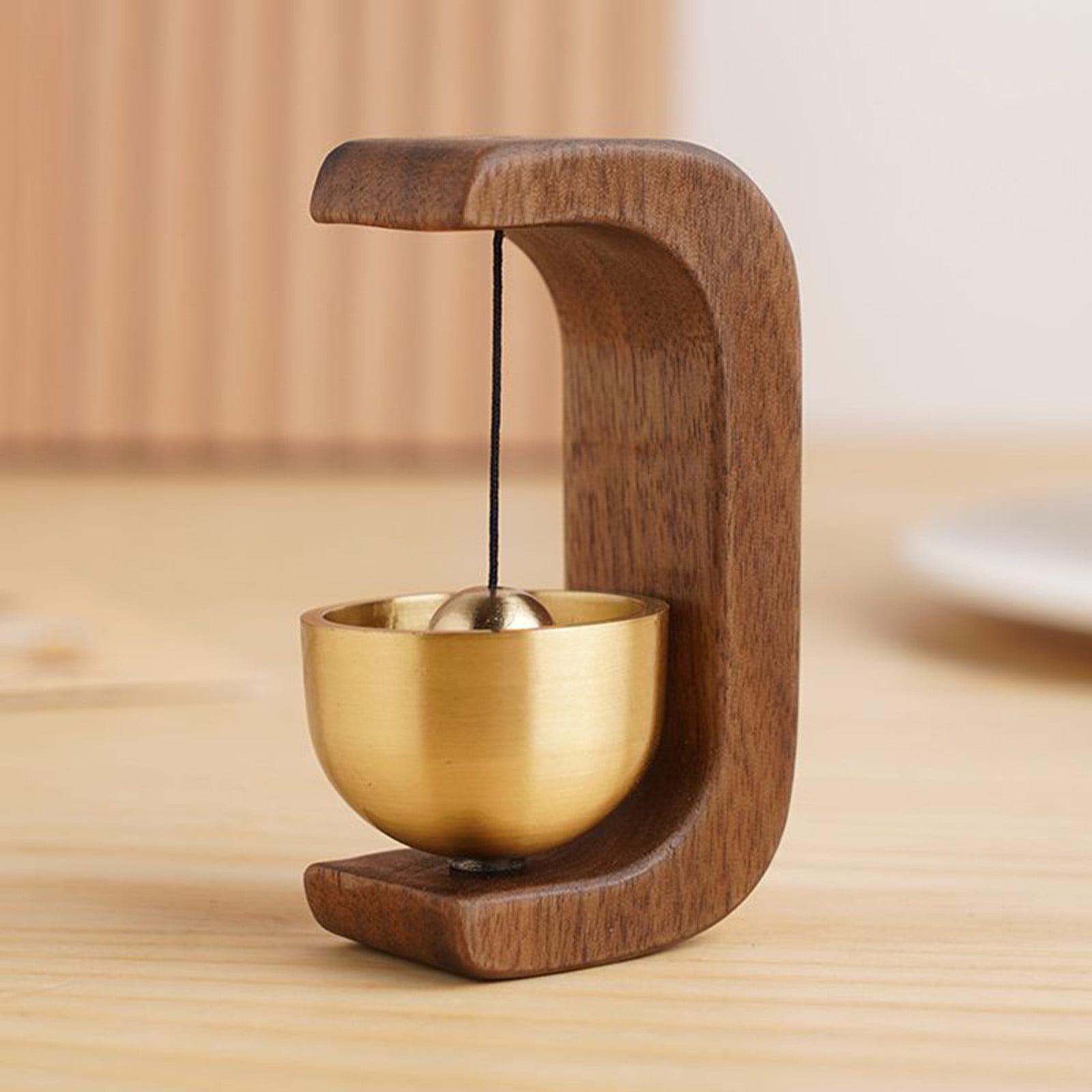 Golden Decorative Shopkeepers Bell for Door Opening, Magnetic Wood ...