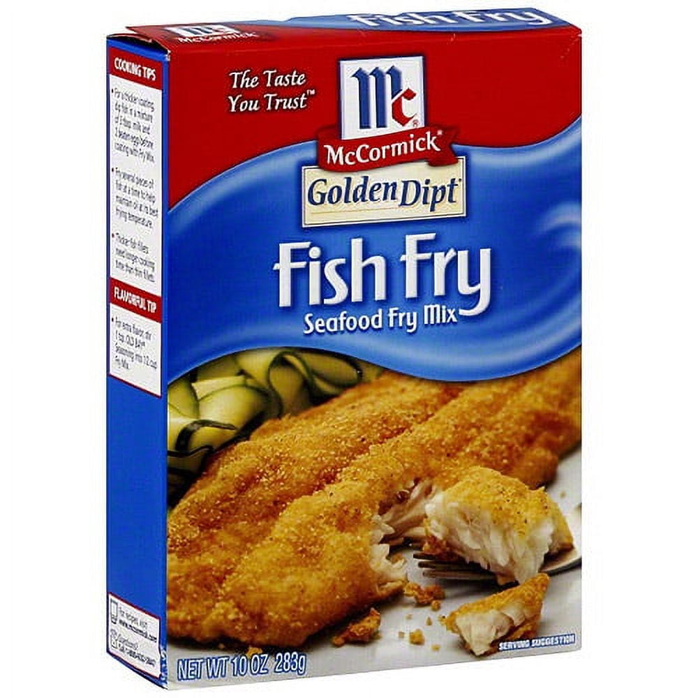 Golden Dipt Fish Fry Seafood Fry Mix, 10 oz (Pack of 8) - Walmart.com