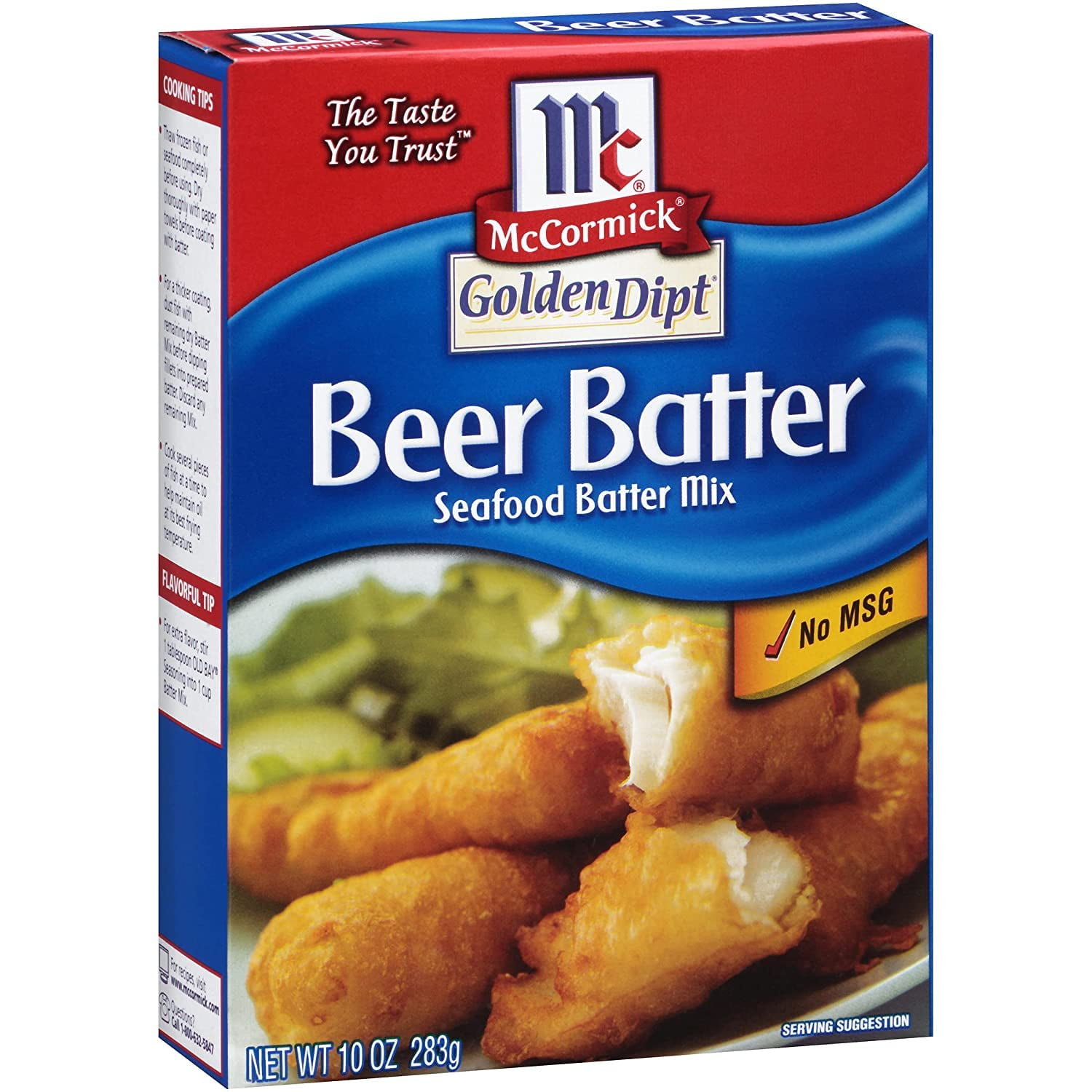 Golden Dipt Batter Mix for Seafood, Fish, Shrimp, Fry Coating, 10 Oz ...