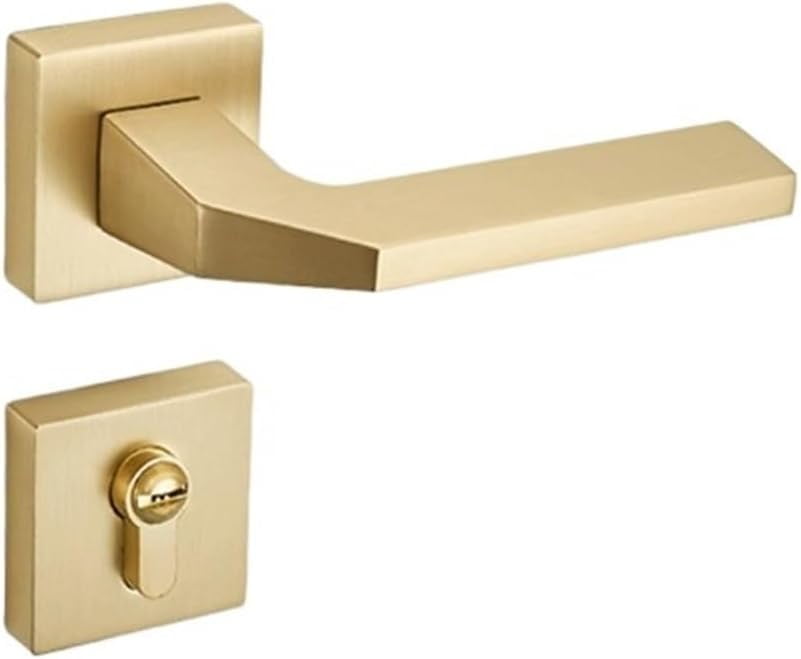 Golden Door Lock Bedroom Split Lock Magnetic Silent Modern Simple Room ...