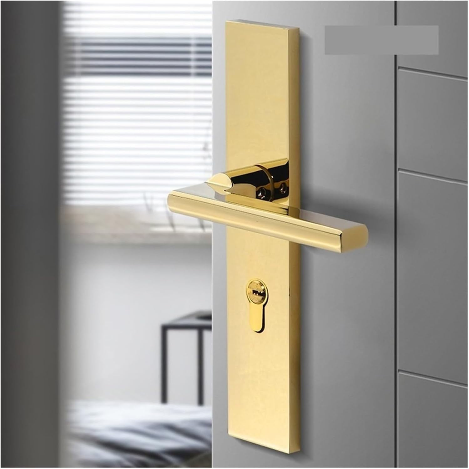 Golden Door Lock Indoor Bedroom Nordic Magnetic Silent Split Door Lock ...