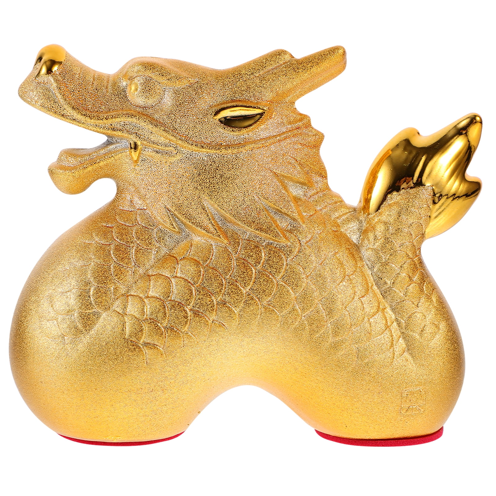 Golden Dragon Piggy Bank Decor Models Cartoon Ornament Kids Gift Kid ...
