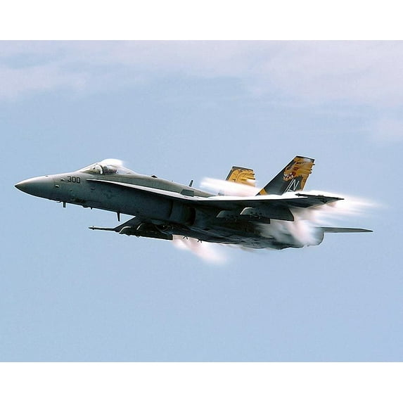 Golden Dragons F/A-18C Hornet High-Speed Pass Style - A - 24x36 Inch ...