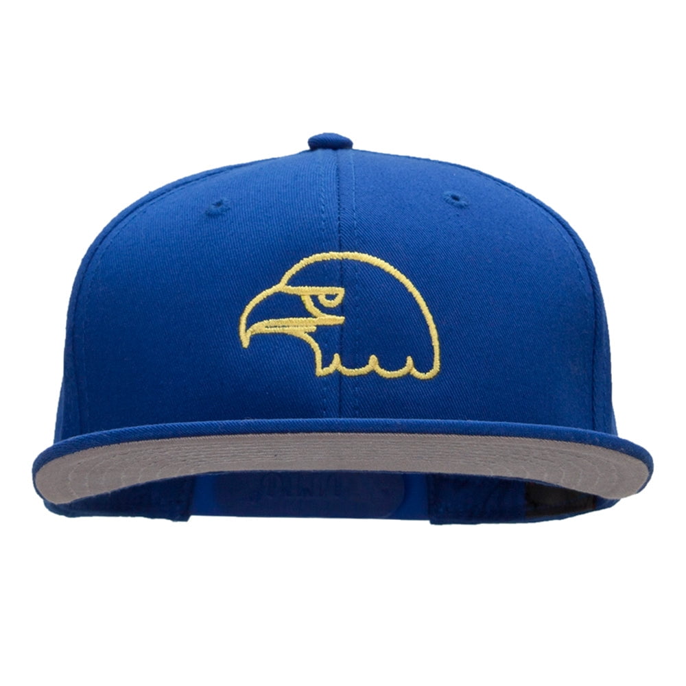Golden Eagle Embroidered Cotton Twill Flat Bill Cap - Royal OSFM ...