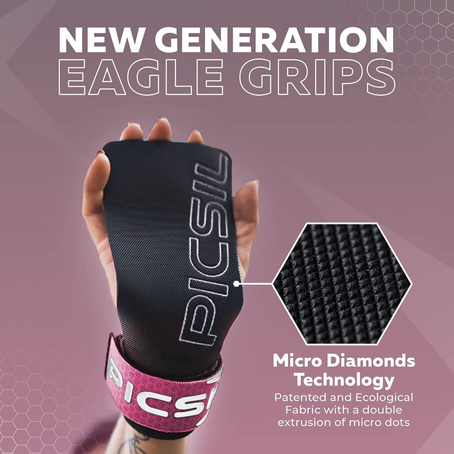 Golden Eagle Hand Grips, Fingerless Grip Gloves Wrist Support for ...