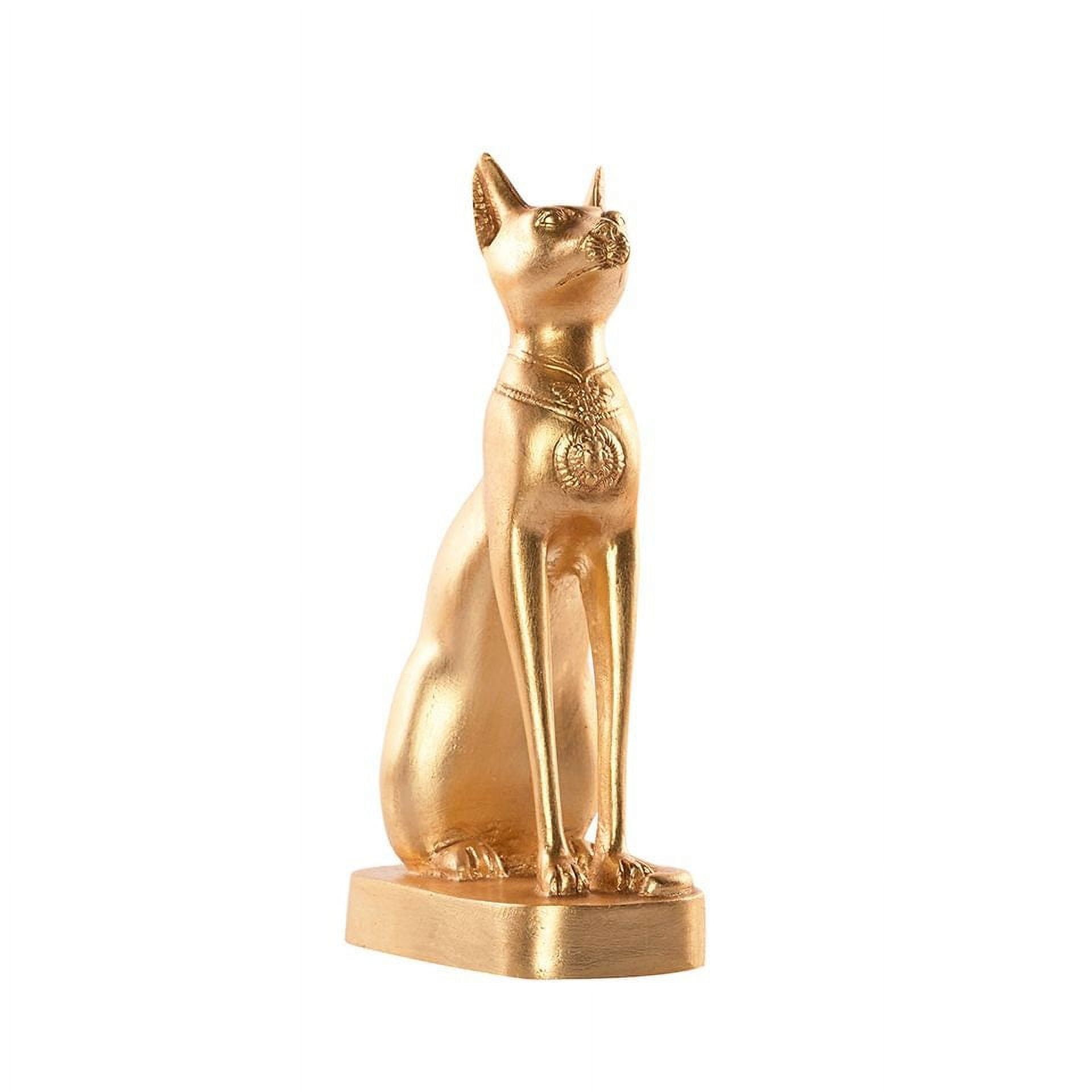 Golden Egyptian Goddess Bastet, Museum Reproduction with Certificate ...