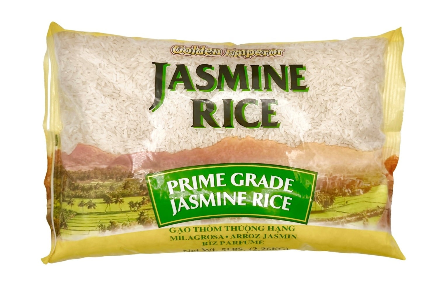 Golden Emperor Jasmine Rice 5 lbs Bag - Gluten Free - Walmart.com