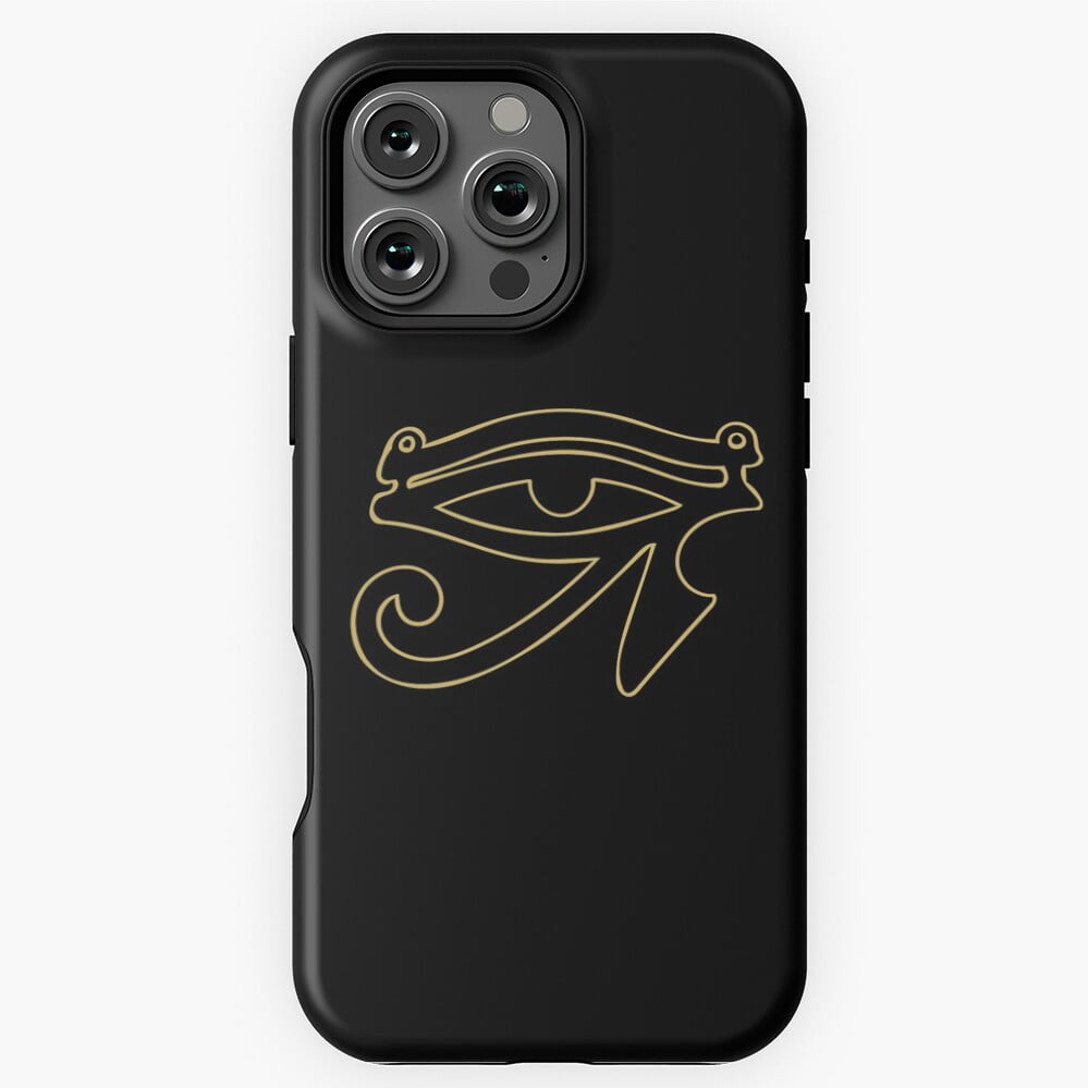 Golden Eye of Horus Egyptian Symbol Phone Case for iPhone 16 15 14 13 ...