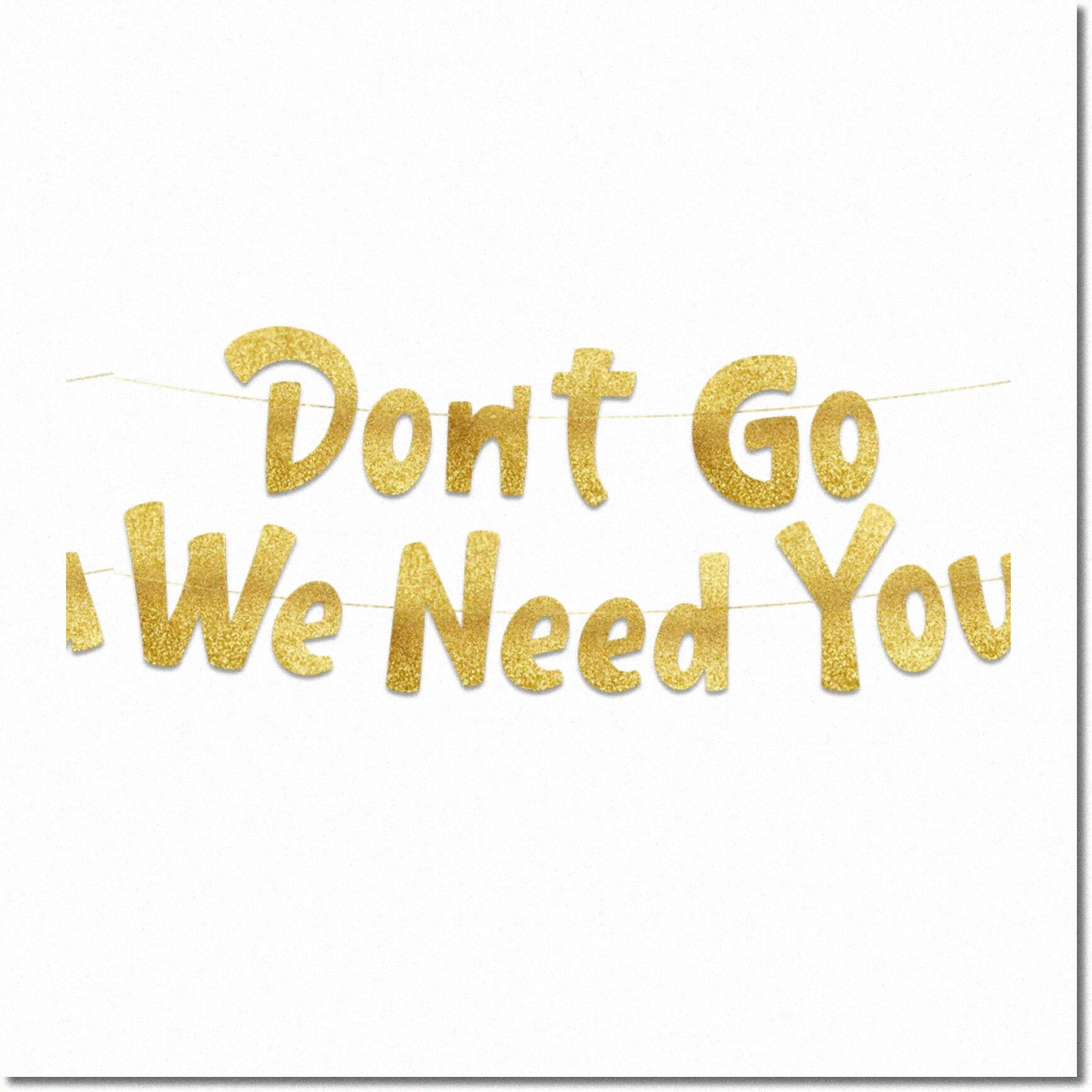 Golden Farewell Glitter Banner - Hilarious Retirement Party Decor ...