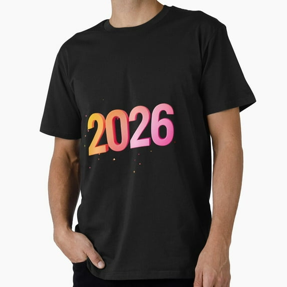Golden Figures 2026 Shiny Number New Year Celebration Unisex T-Shirt, up to size 5XL - Walmart.com
