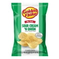 (3 pack) Golden Flake Sour Cream 'N Onion Dip Style Potato Chips ...