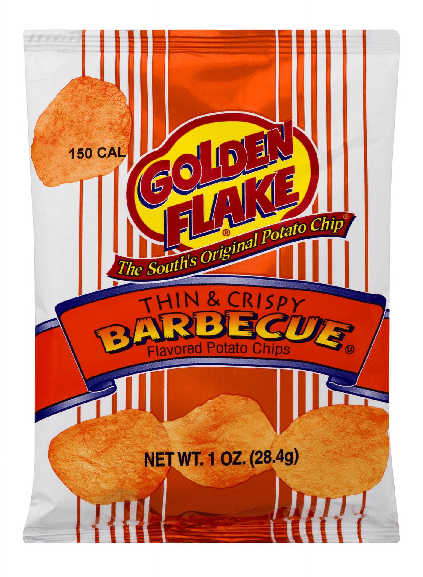 Golden Flake Thin & Crispy Potato Chips Barbecue - Walmart.com