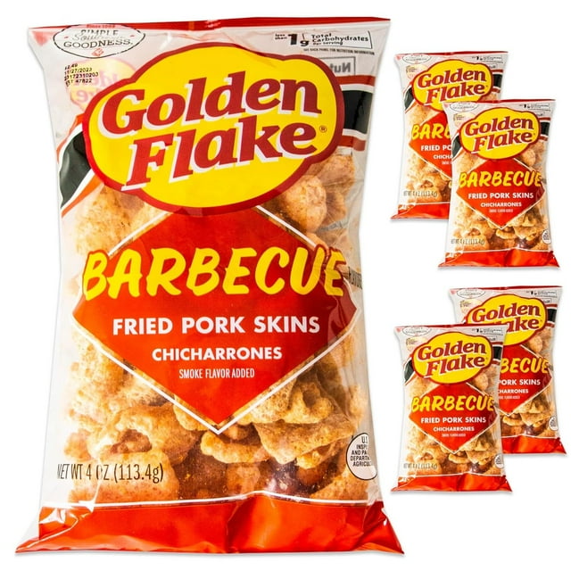 Golden Flake Utz BBQ Pork Rinds - Chicharrones - Crispy Fried Pork ...