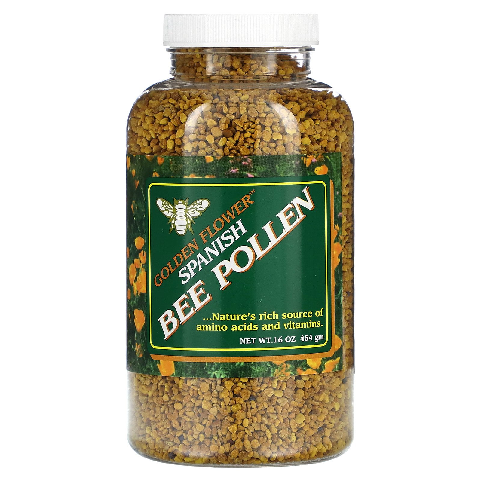 Golden Flower Fresh Raw Spanish Bee Pollen, 16 oz (454 g) - Walmart.com