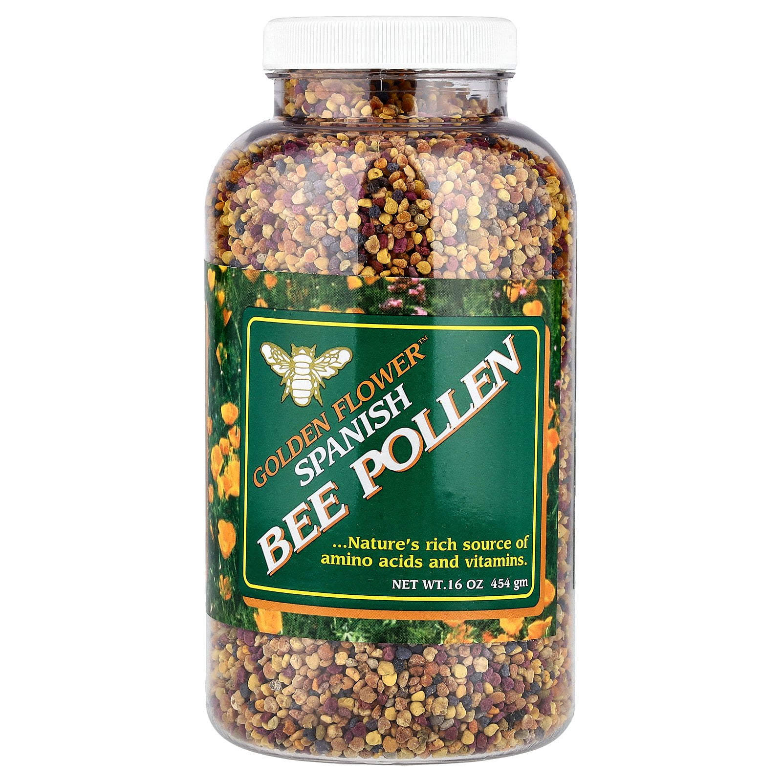 Golden Flower Fresh Raw Spanish Bee Pollen, 16 oz (454 g) - Walmart.com