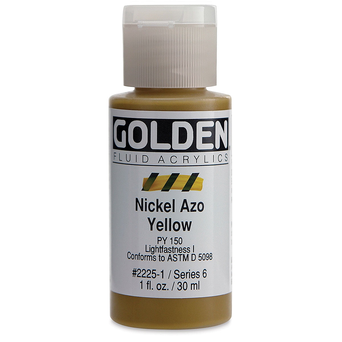 Golden Fluid Acrylic, 1 oz., Nickel Azo Yellow - Walmart.com
