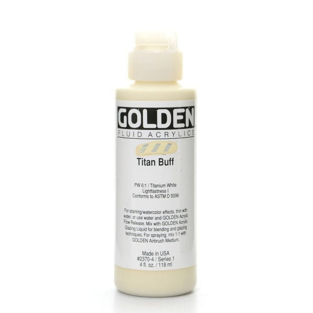 Golden Fluid Acrylic, 4 oz., Titan Buff - Walmart.com