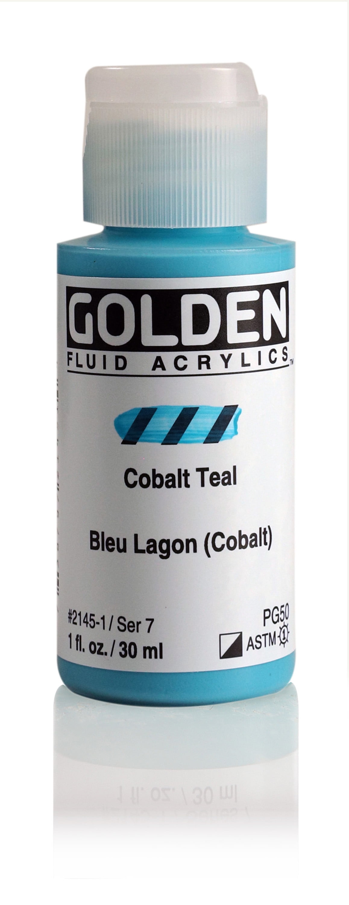 Golden Fluid Acrylics, 1 oz. Bottles, Cobalt Teal - Walmart.com