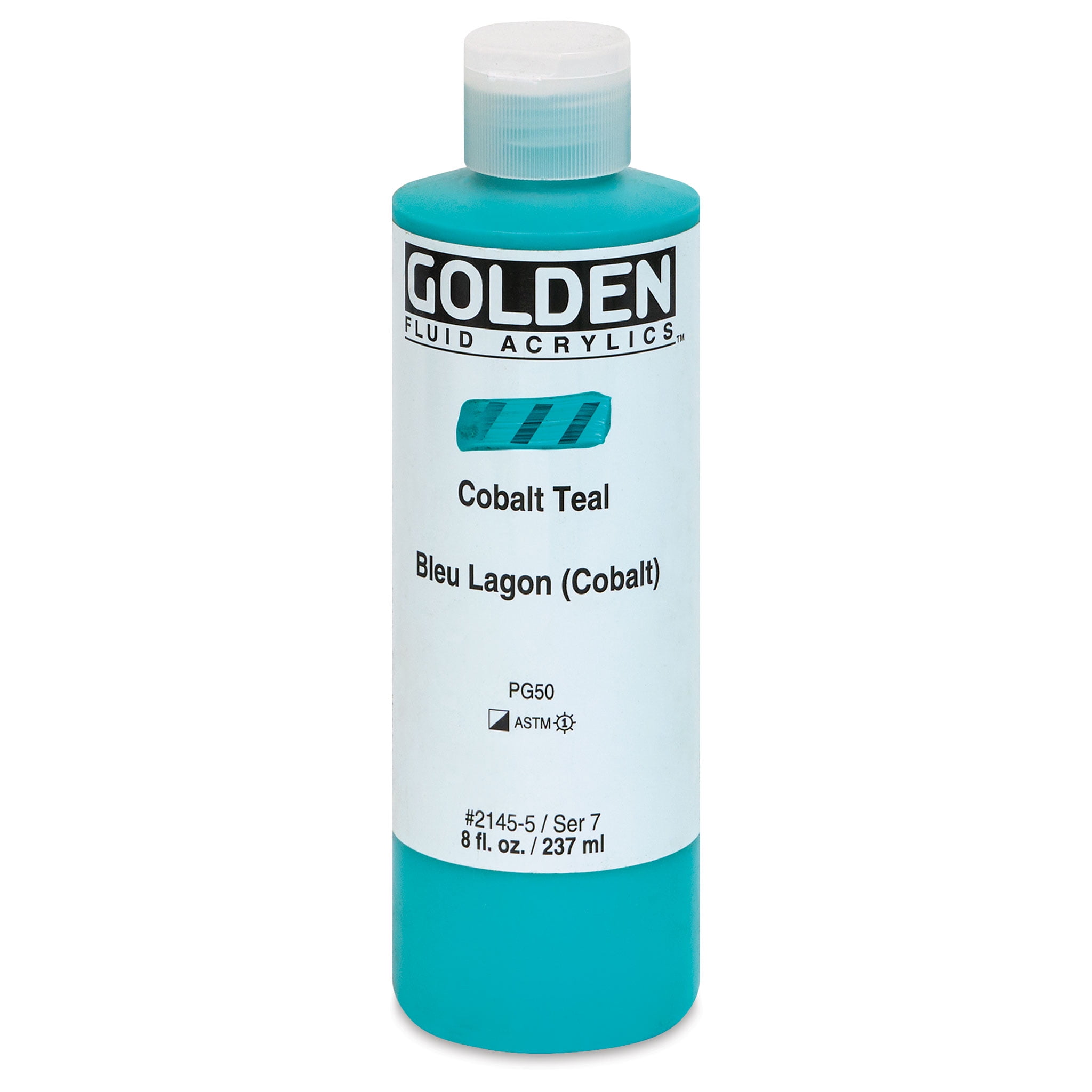 Golden Fluid Acrylics - Cobalt Teal, 8 oz bottle - Walmart.com