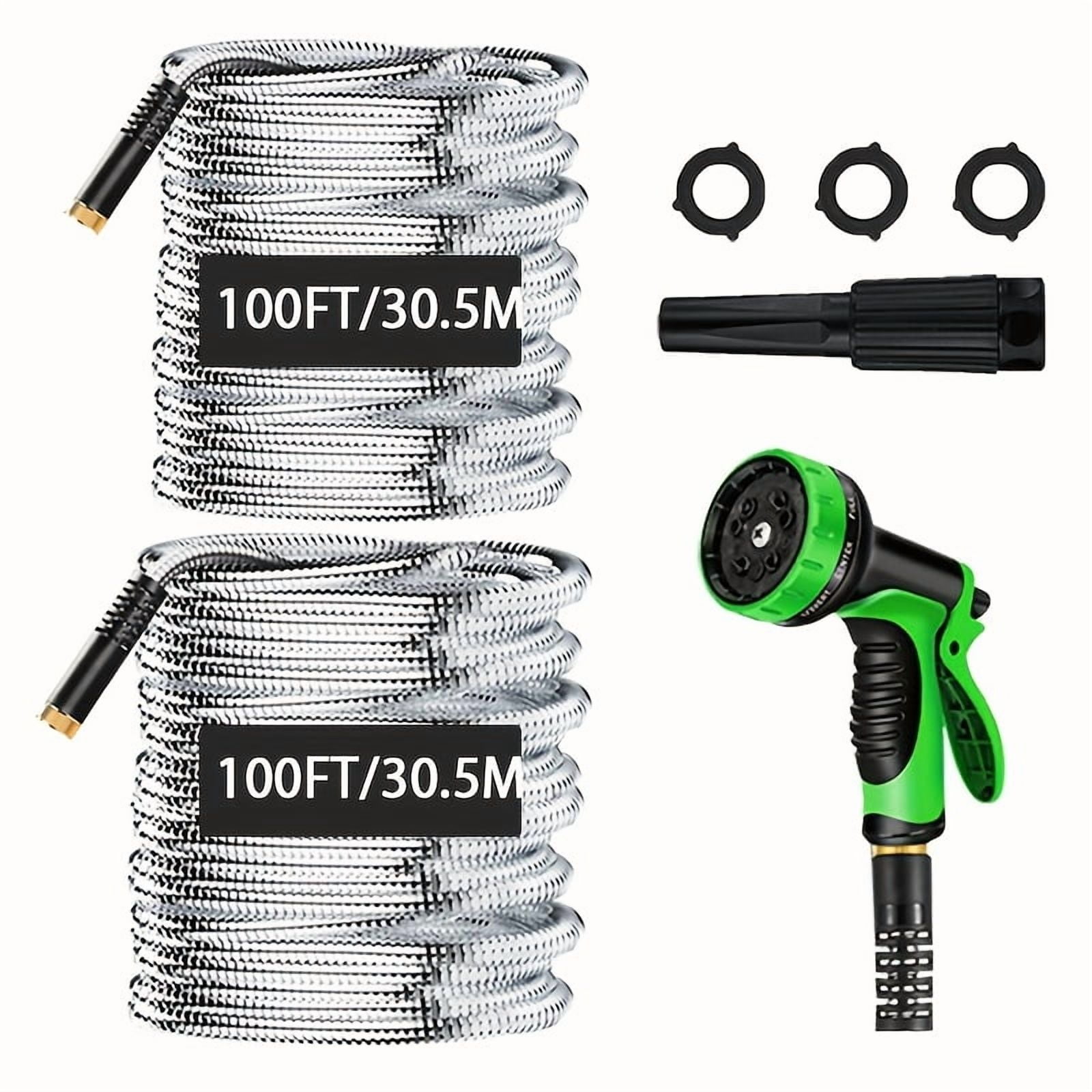 Golden Garden Hose 100ft Flexible Heavy Duty Water Hose - Puncture/Rust ...