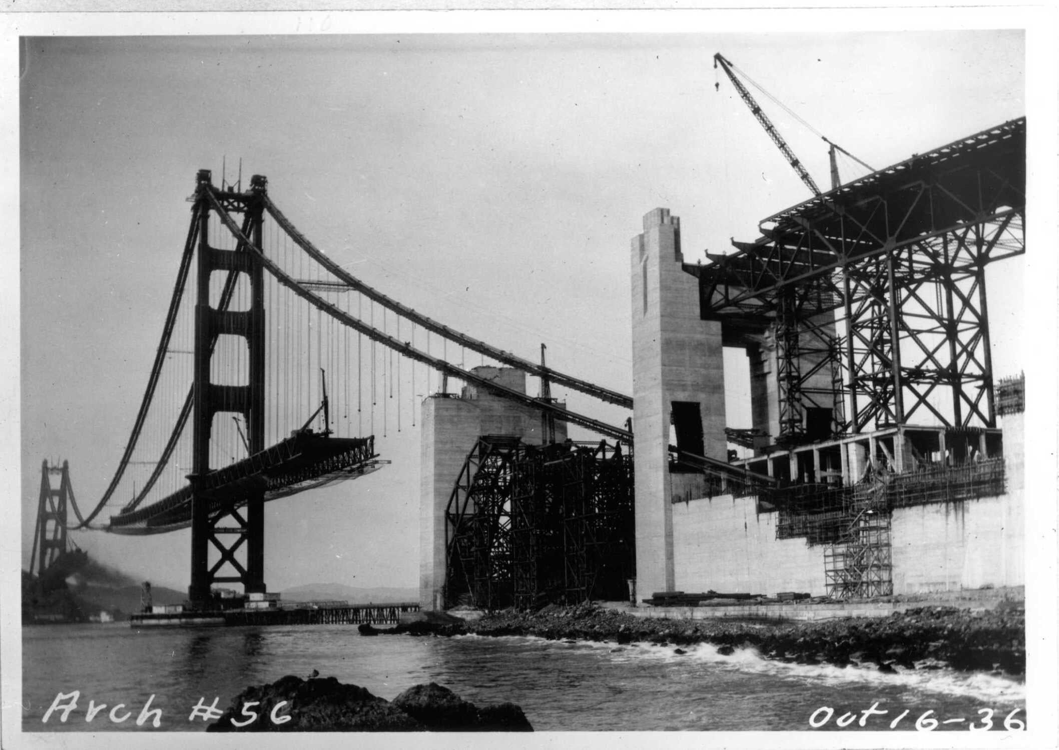 Golden Gate Bridge Construction San Fran POSTER PICTURE PHOTO PRINT ...