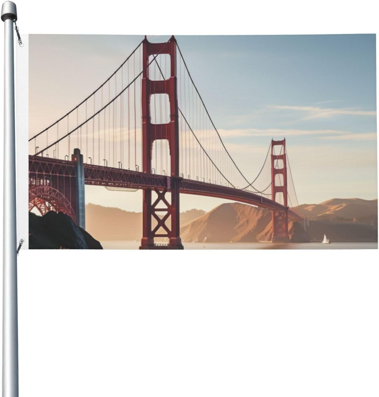 Golden Gate Bridge Flag 3x5 ft Garden Flag Welcome Spring Summer Garden ...