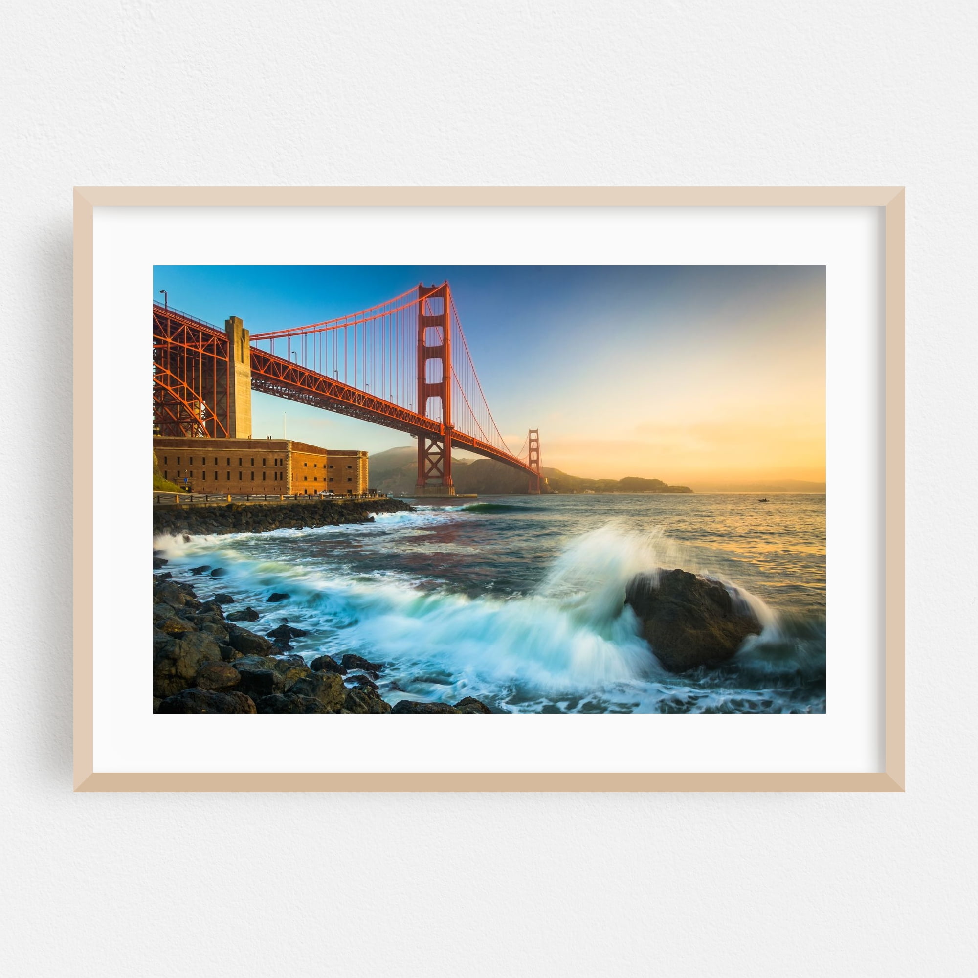 The Golden Gate Bridge from Fort Point - San Francisco California ...