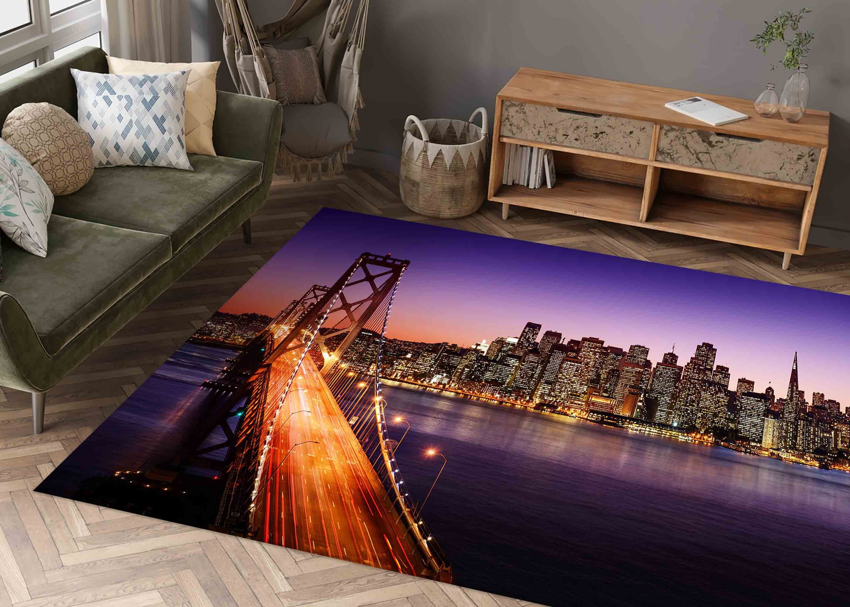Golden Gate Bridge Rugs, San Francisco Rugs, Cityscape Rug, View Rugs ...