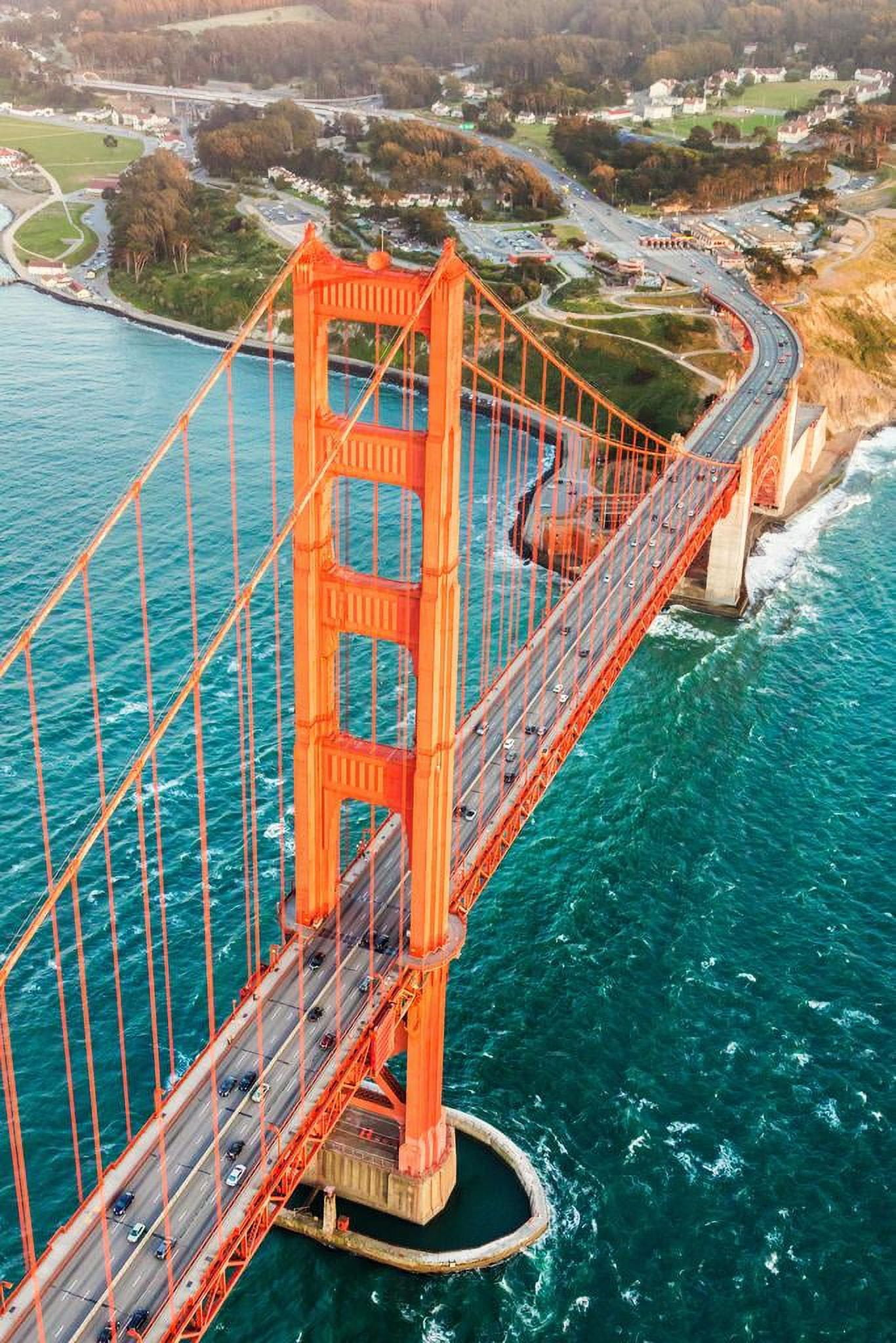 Golden Gate Bridge San Francisco Aerial View Photo Photograph Cool Wall ...