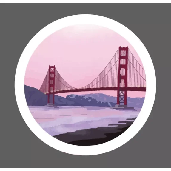 Golden Gate Bridge Sticker Waterproof Sticker Phone Decal Water Bottle ...