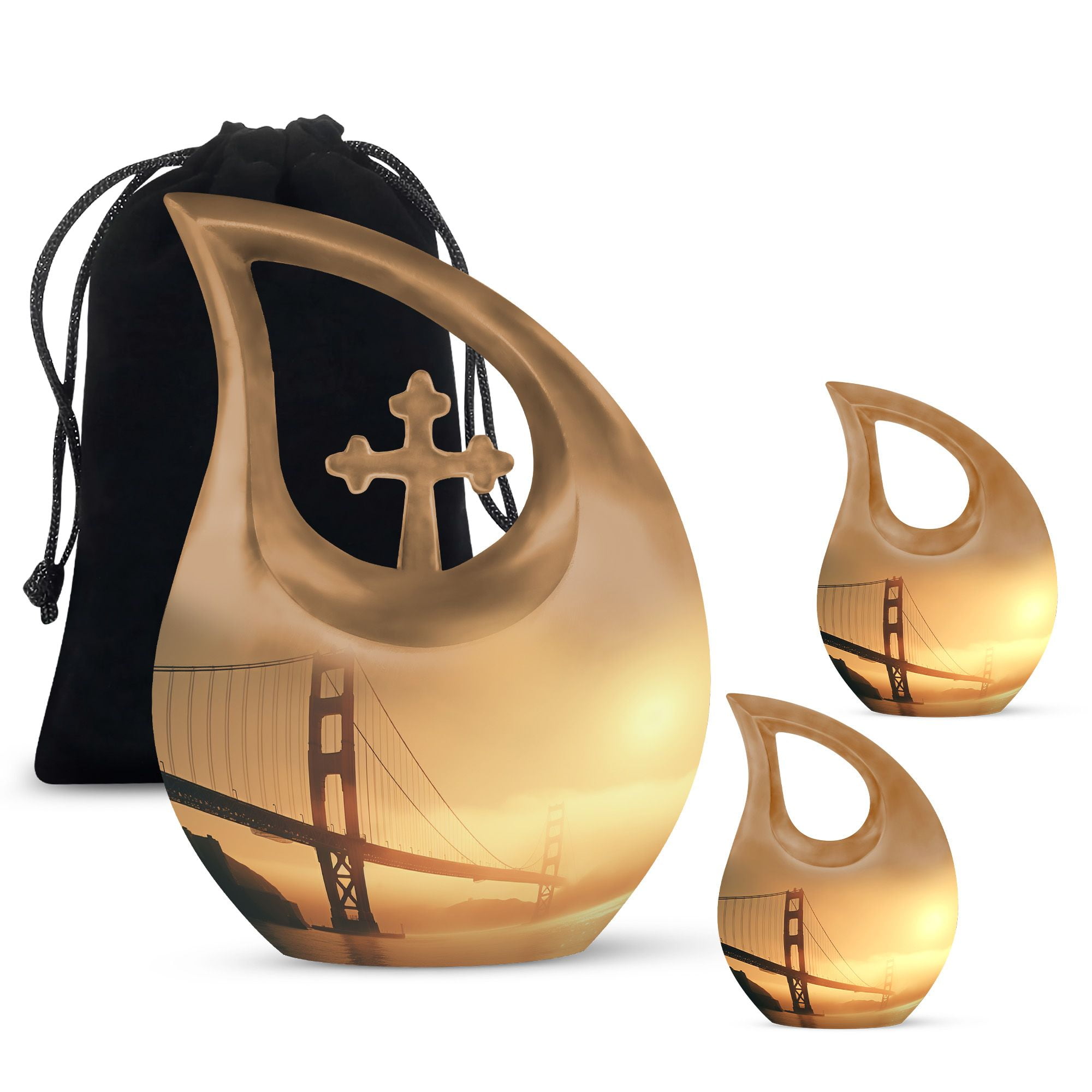 Golden Gate Bridge Urn - Cremation Containers For Humans - Urn For Mom ...