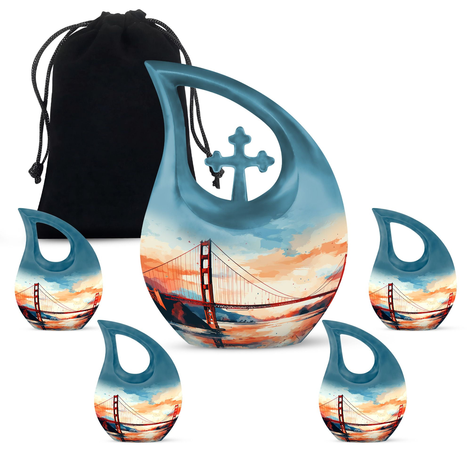 Golden Gate Bridge Urn - Urns For Cremation Ashes - Urn For Human Ashes ...